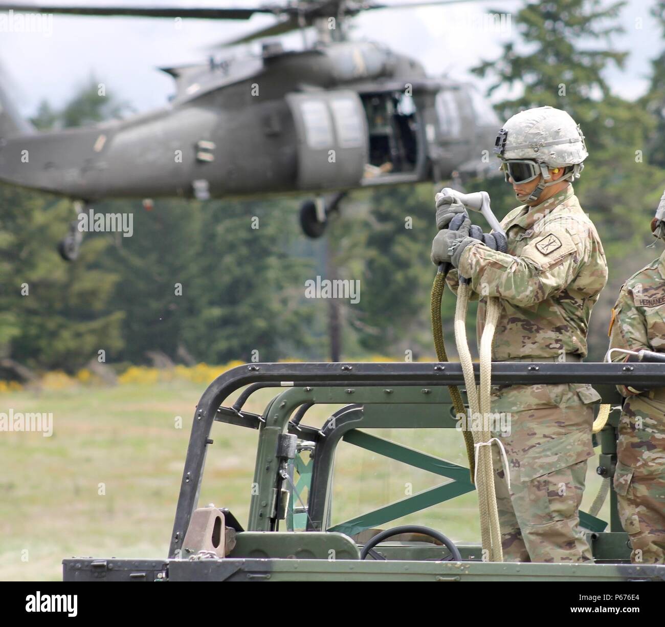 Soldiers with the 308th Brigade Support Battalion, 17th Field Artillery ...