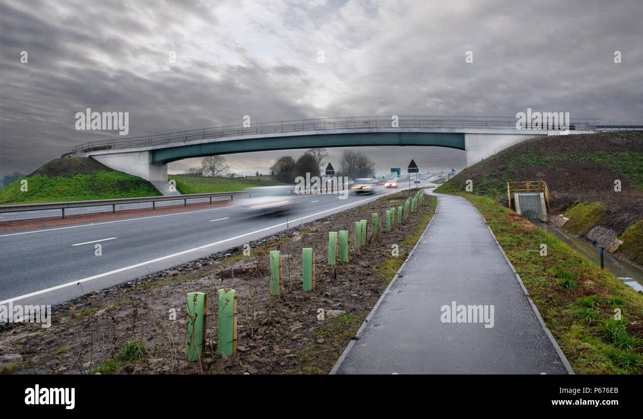 Finished over bridge Stock Photo - Alamy