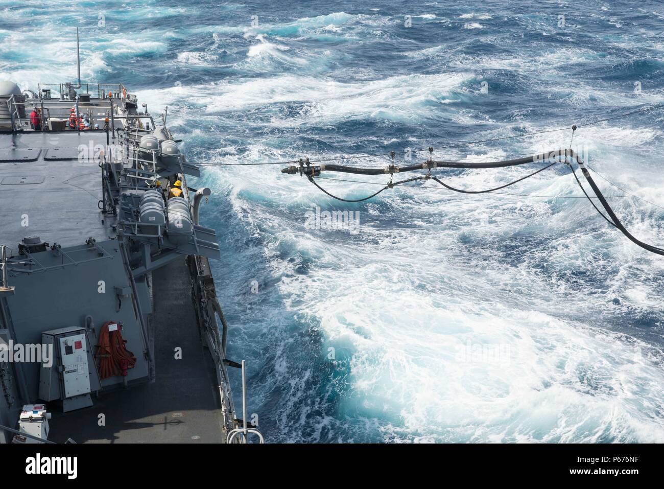 160518-N-EM227-096 WATERS OFF THE COAST OF JAPAN (May 18, 2016) Sailors ...