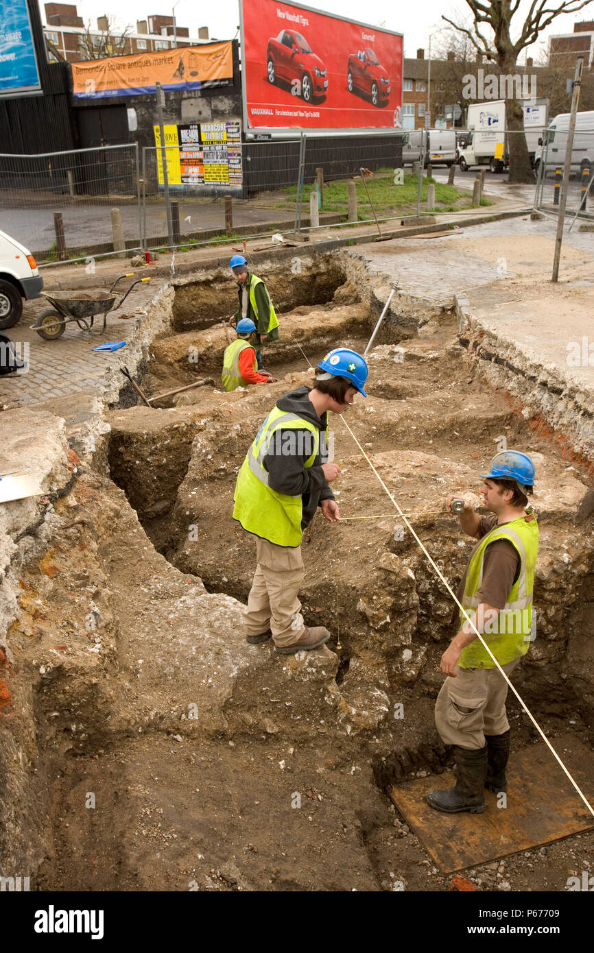 Archaeological dig prior to a large regeneration property development ...