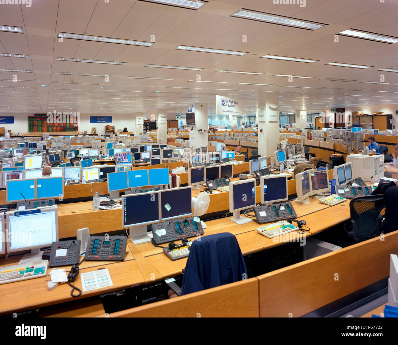 Empty stock exchange trading floor hi-res stock photography and images ...