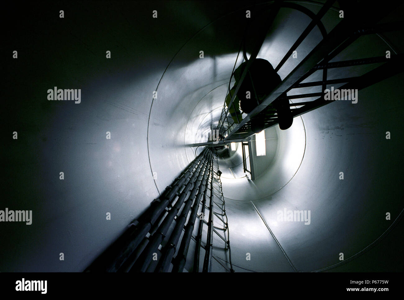 Inside a wind turbine Stock Photo - Alamy