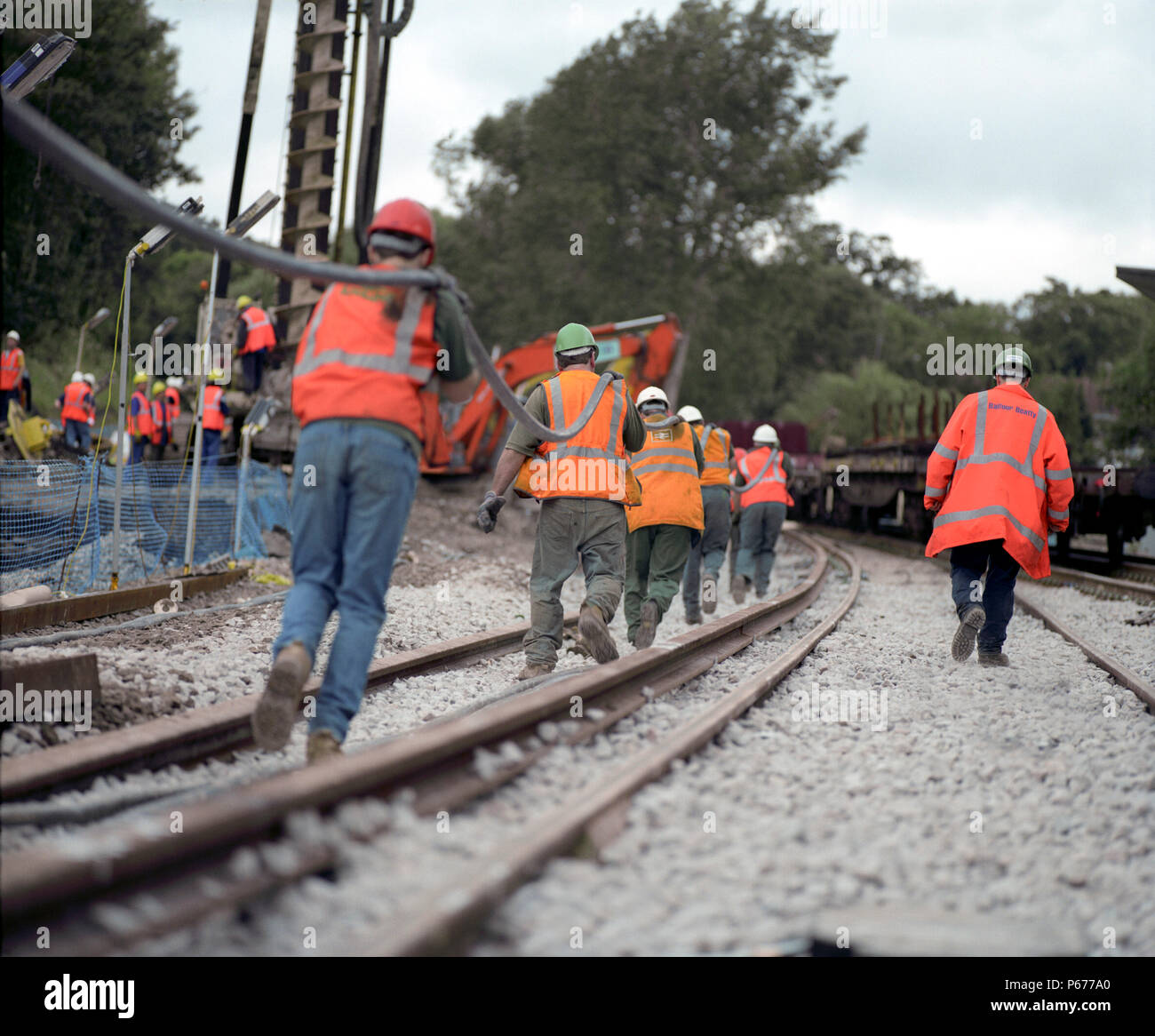 Railtrack workers hi-res stock photography and images - Alamy