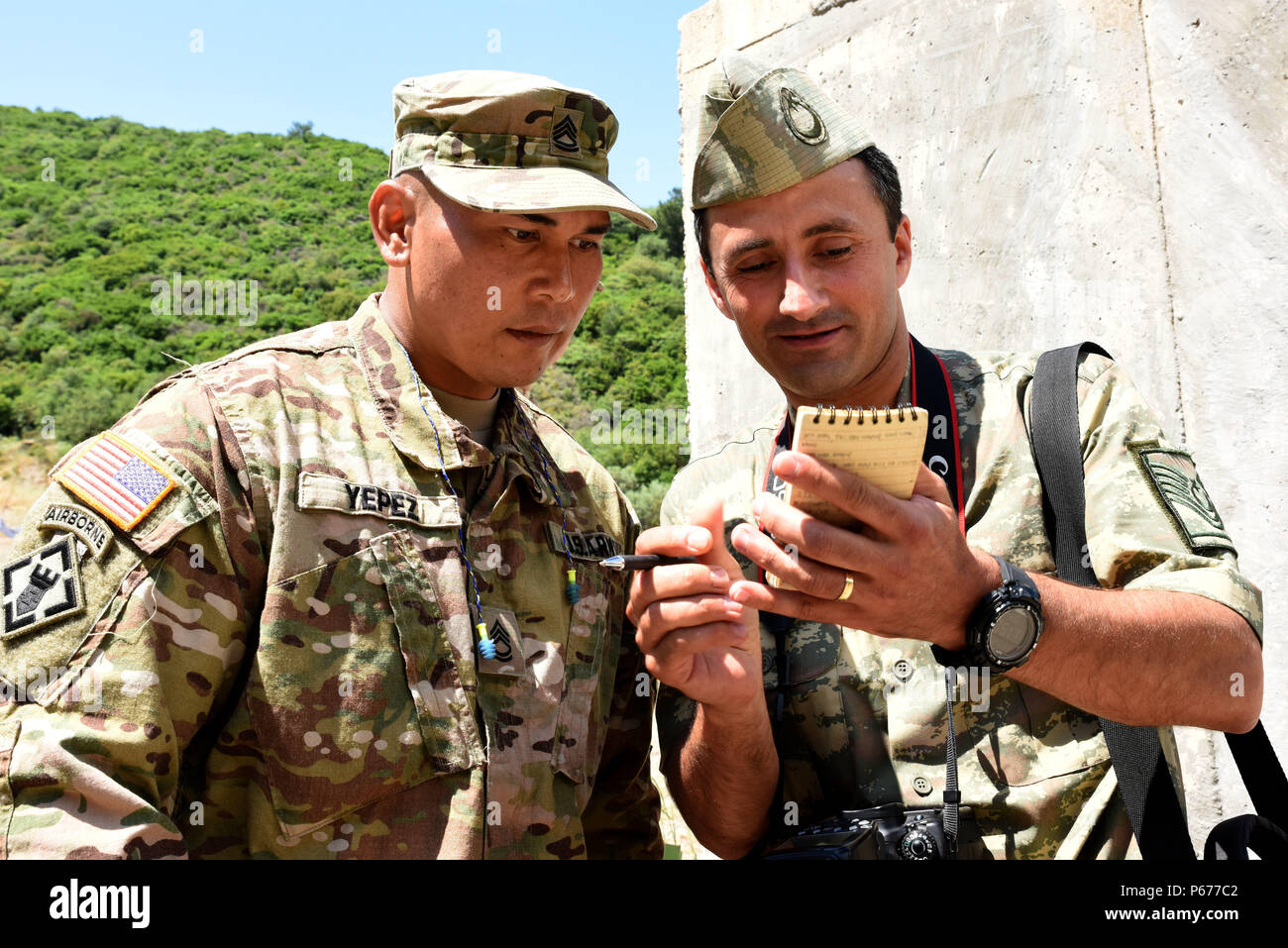 Sgt. 1st Class Karlmark Yepez, a platoon sergeant assigned to Alpha ...