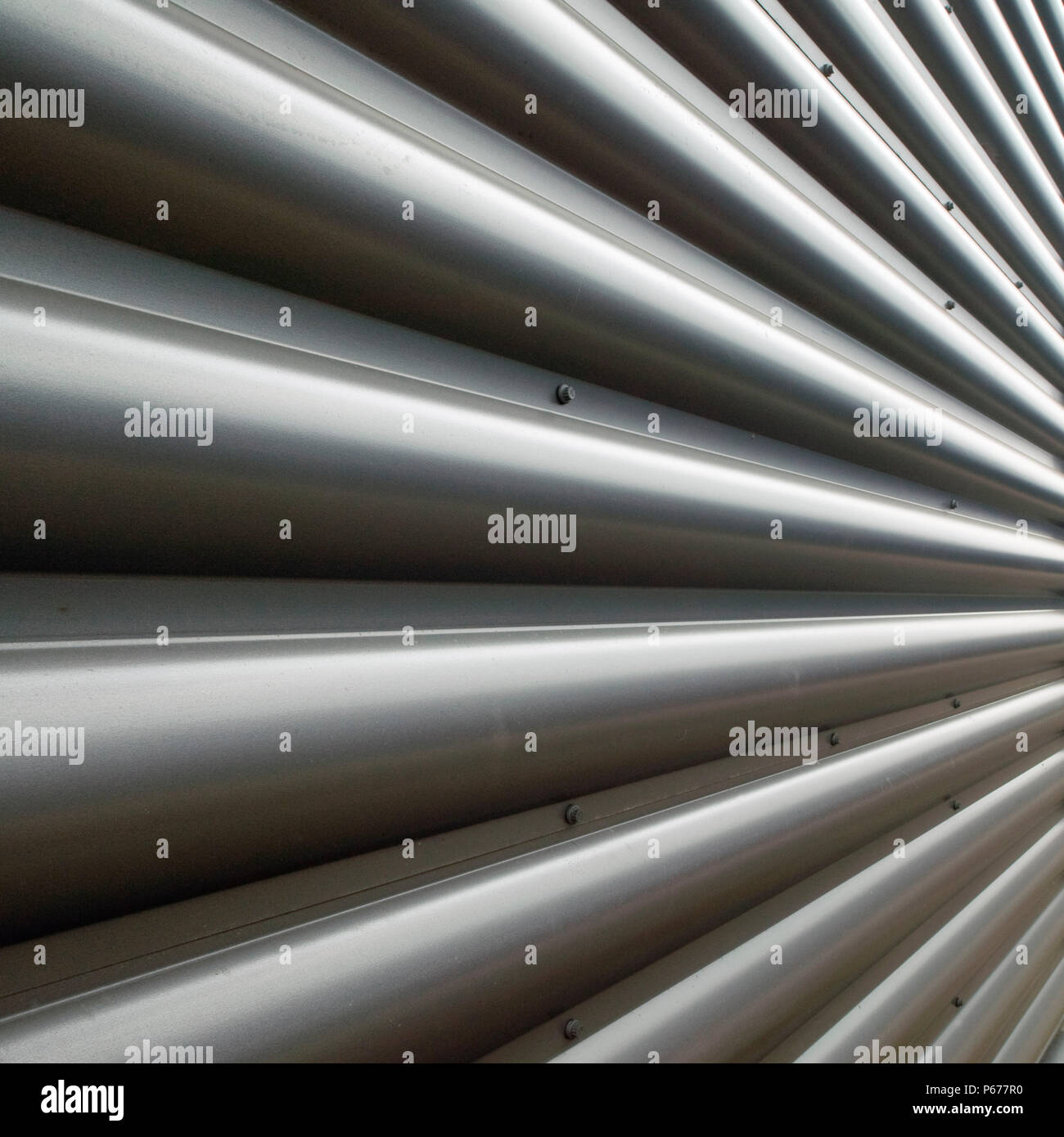 Cladding on large warehouse Stock Photo - Alamy