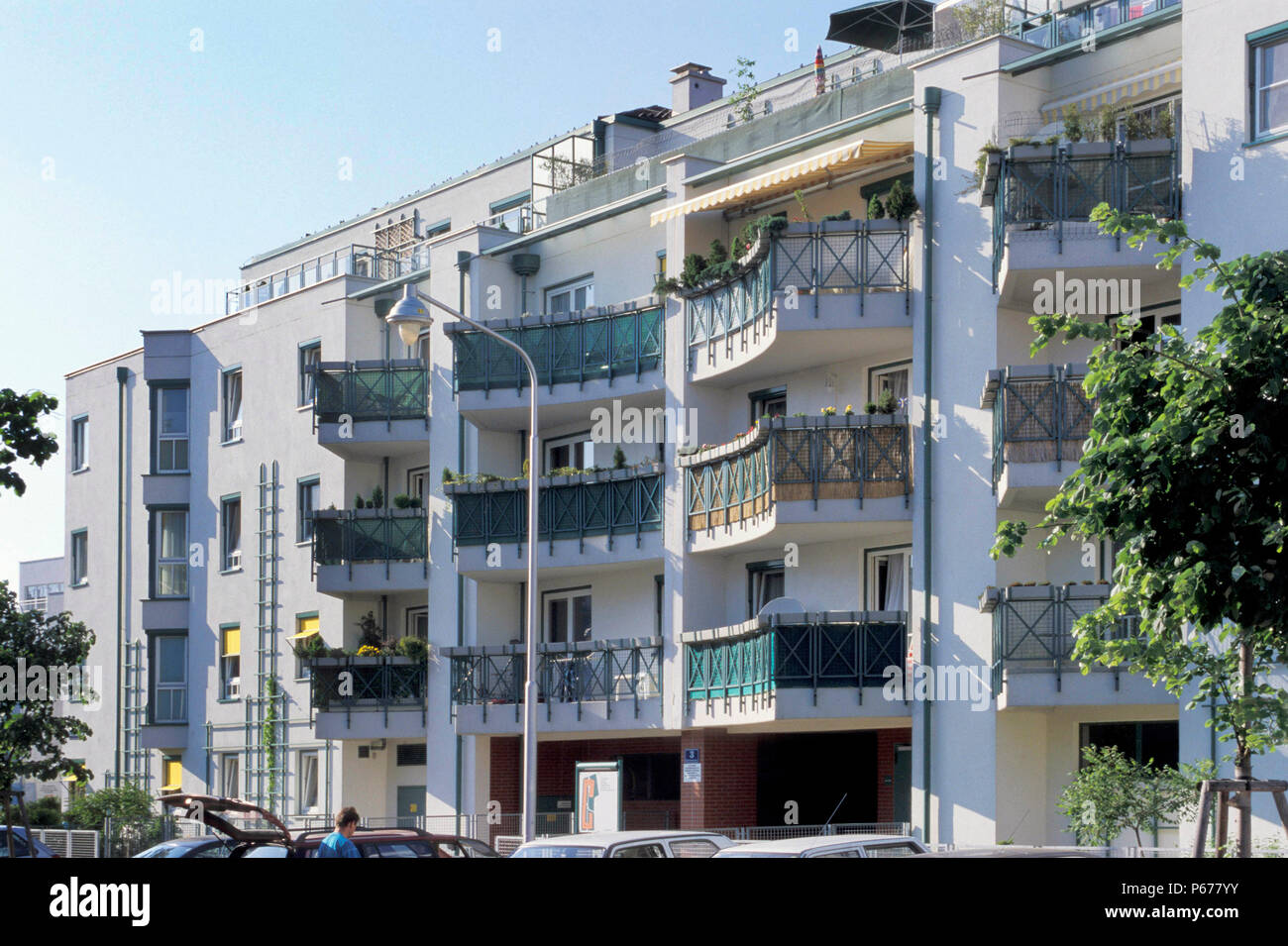 Austria, Vienna, modern municipal building Stock Photo - Alamy
