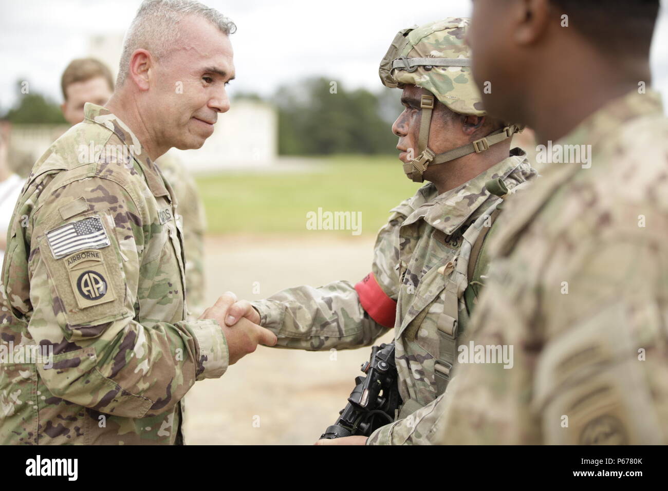 Command Sgt. Maj. Santos Cavazos from 2nd Battalion, 325th Airborne ...