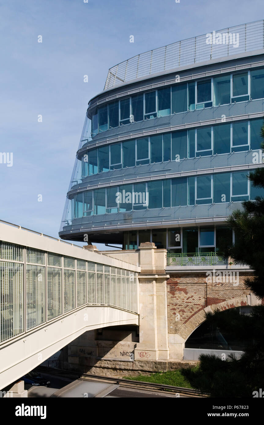 Austria, Vienna, Spittelau, Skywalk, architects Bulant + Wailzer, 2007 ...