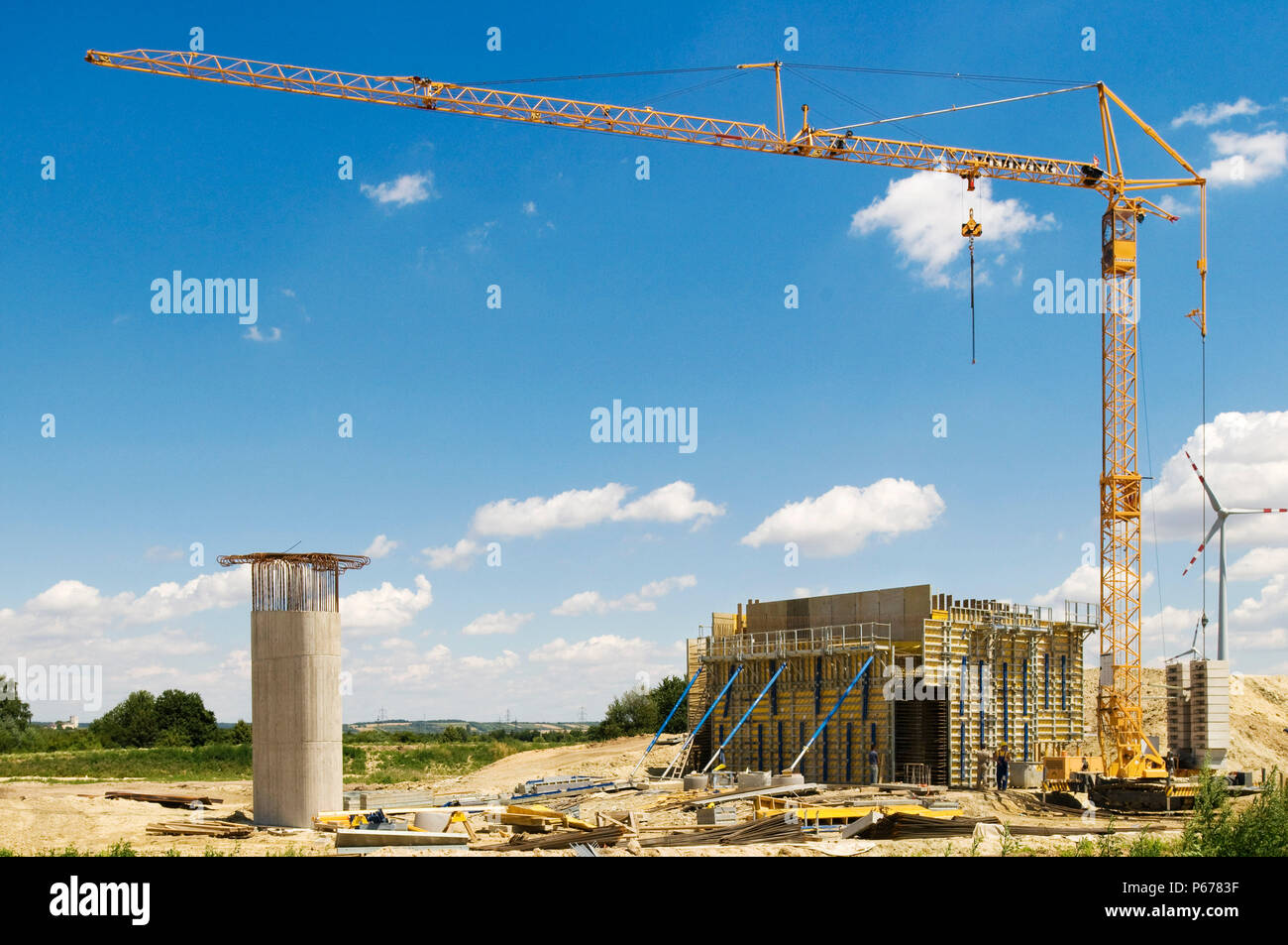 Building of A5 motorway near Wolkersdorf, Austria Stock Photo - Alamy