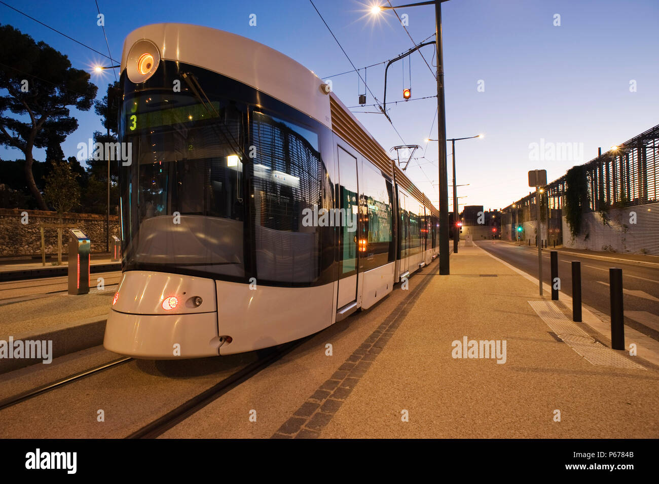 France, Marseille, Modern Tramway Stock Photo - Alamy