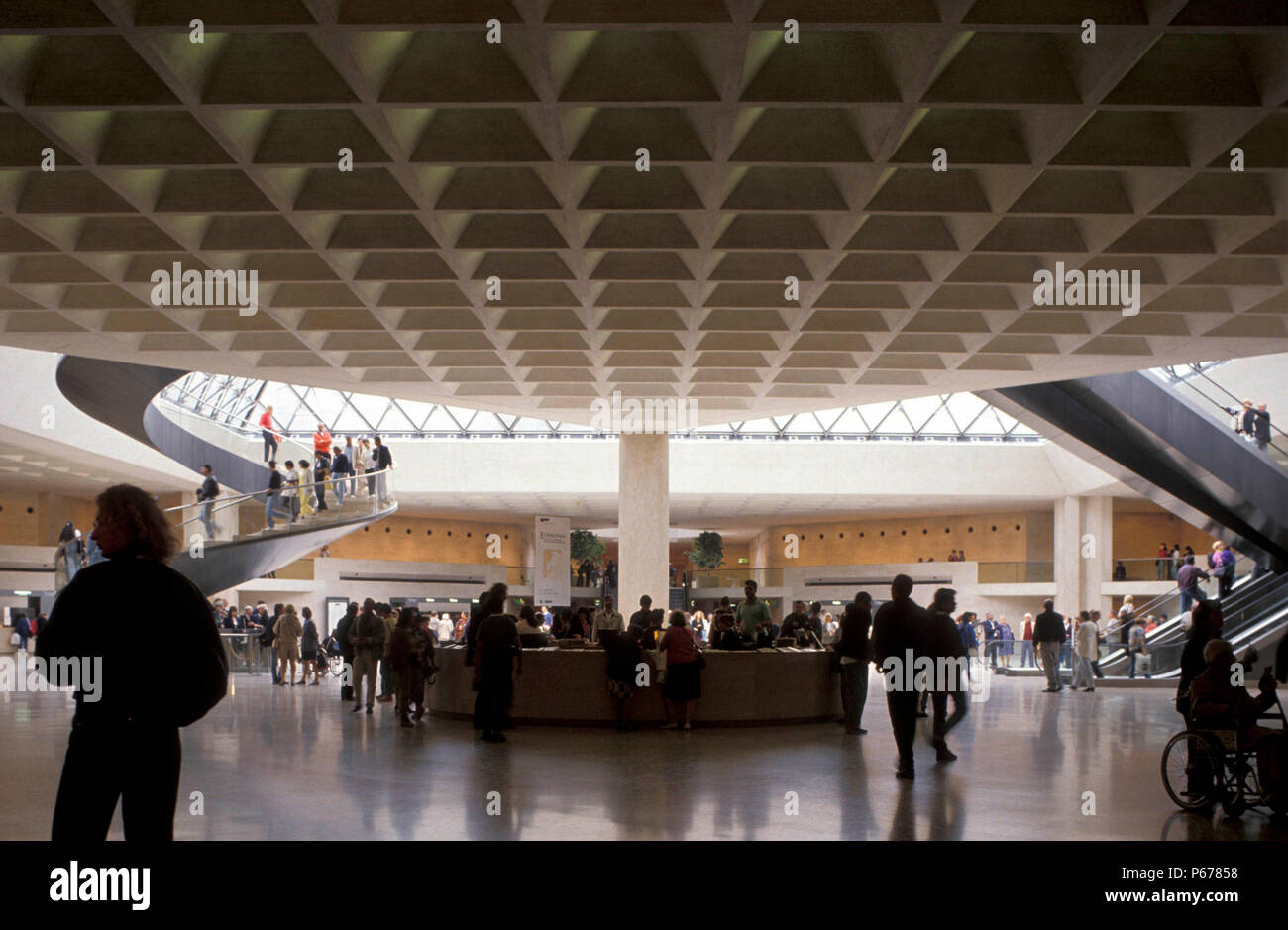 France, Paris, under the Louvre Pyramid Stock Photo - Alamy