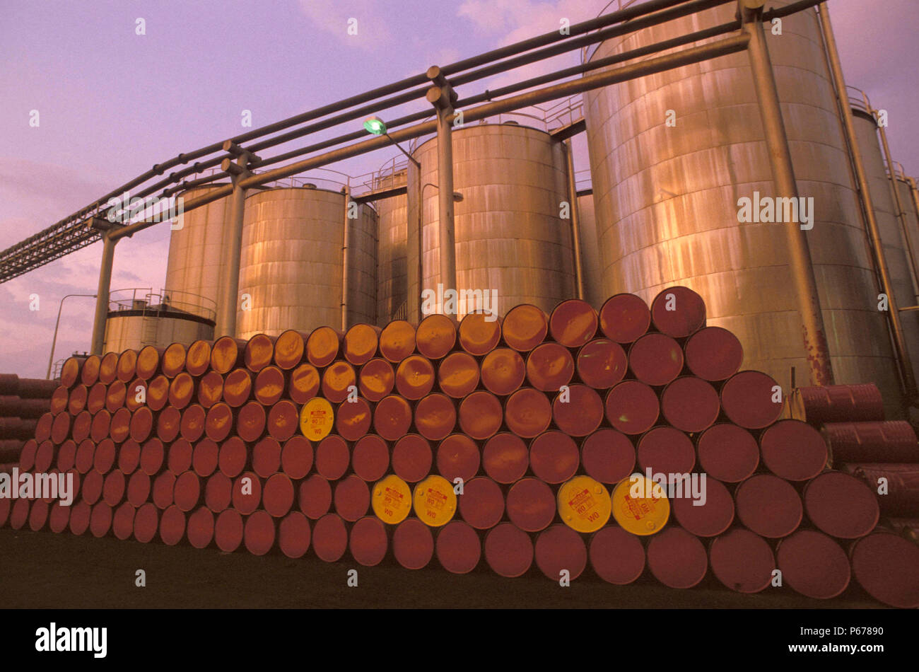 Oil Tanks, Vienna, Austria Stock Photo - Alamy