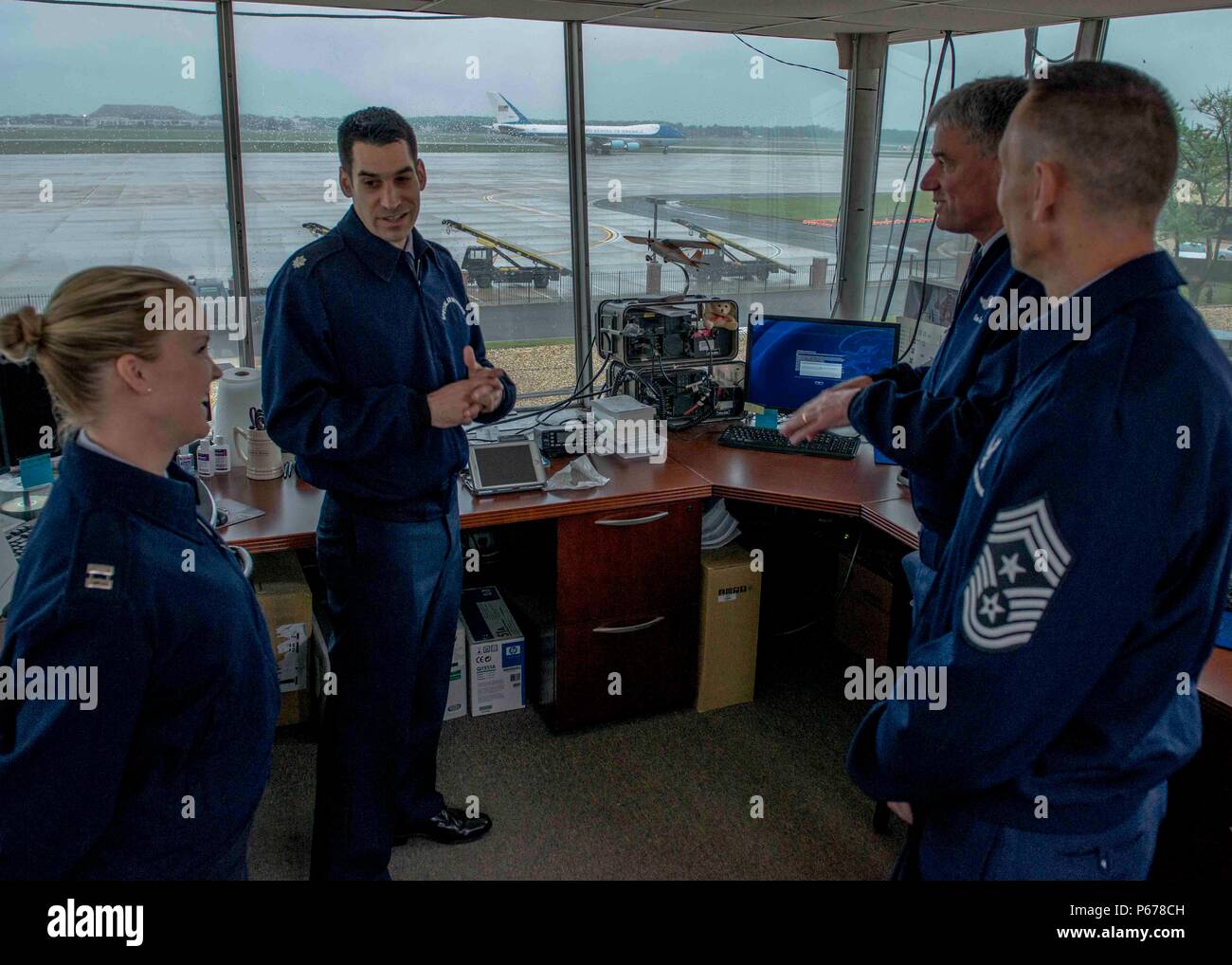 Lt. Gen. Sam Cox, 18th Air Force commander, discusses airfield ...