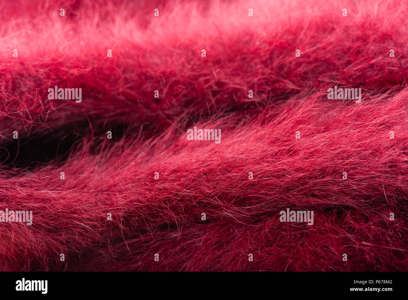 abstract red fur texture as a background, graphic resource Stock Photo ...