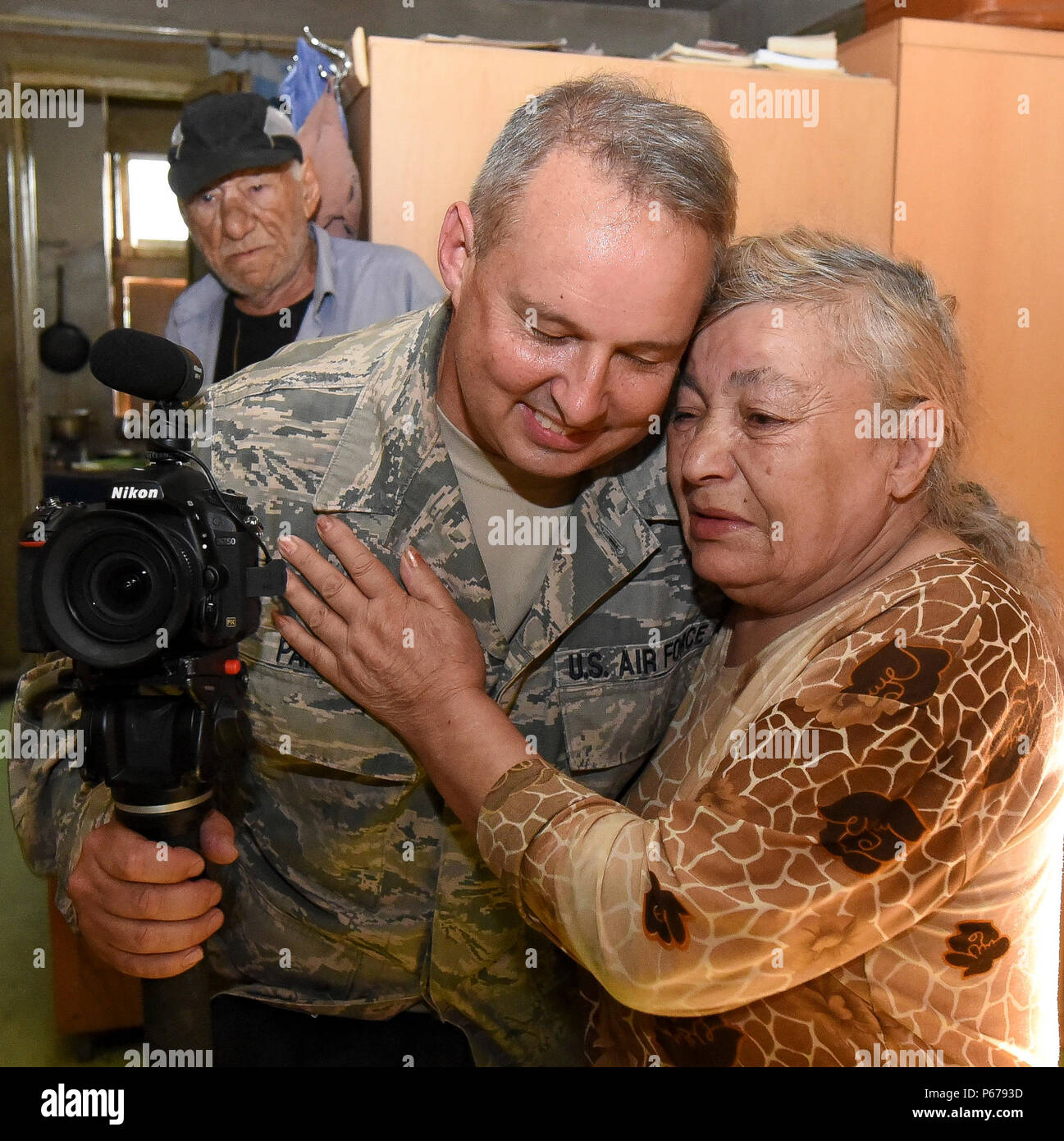 U.S. Air Force Senior Master Sgt. Roger Parsons, a photojournalist with the 116th Air Control ...