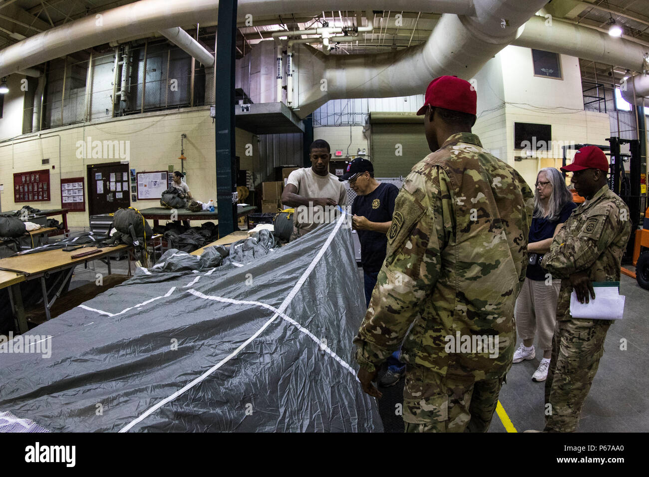 Derek Sharp, a former parachute rigger with the 82nd Airborne Division ...