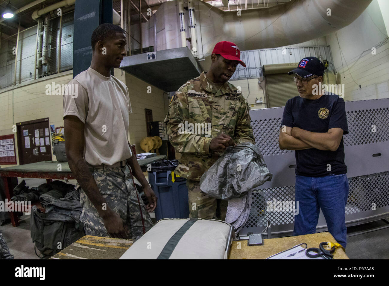 Warrant Officer 1 Joshua Hendrix, airdrop systems technician with 82nd ...