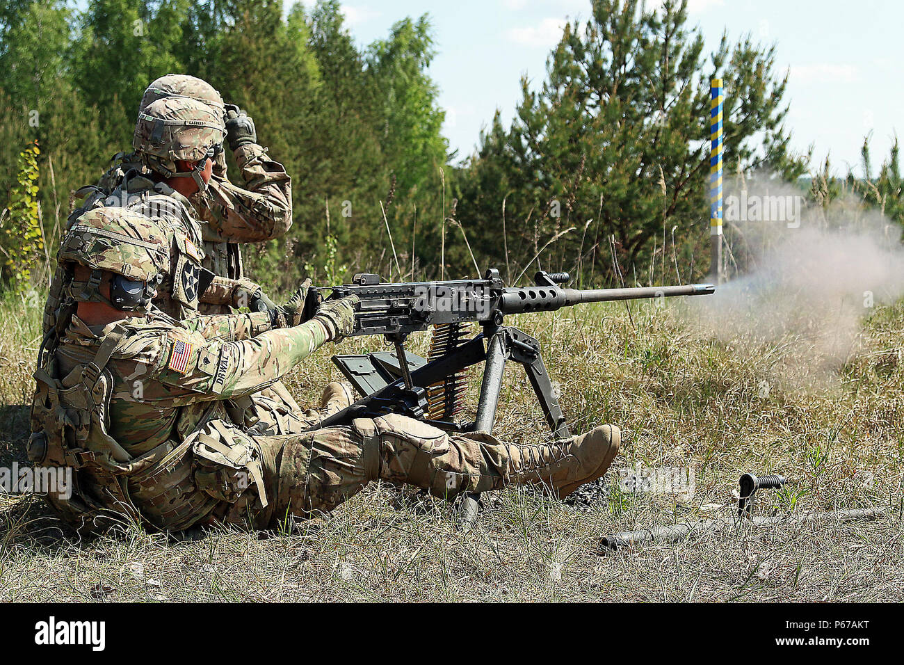 Soldiers assigned to B Battery, Field Artillery Squadron, 2nd Cavalry ...