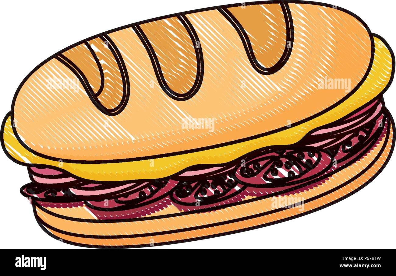 sandwich icon over white background, colorful design. vector ...