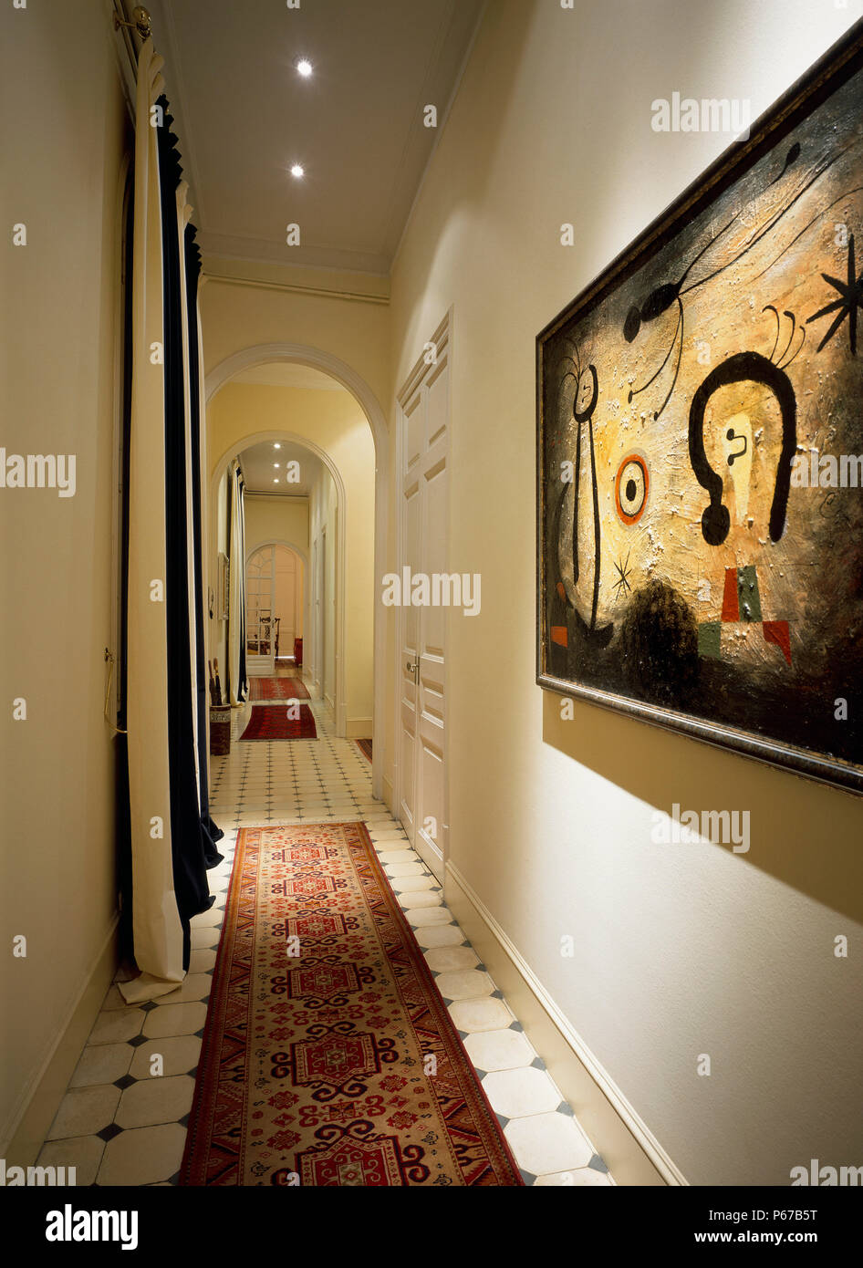 View of a huge painting in a passageway Stock Photo - Alamy