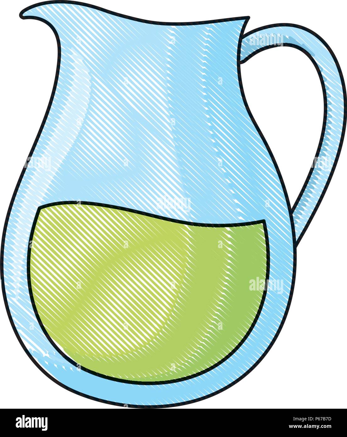 lemonade pitcher icon over white background, vector illustration Stock ...