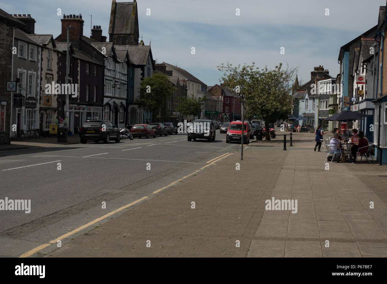 Main road through machynlleth hi-res stock photography and images - Alamy