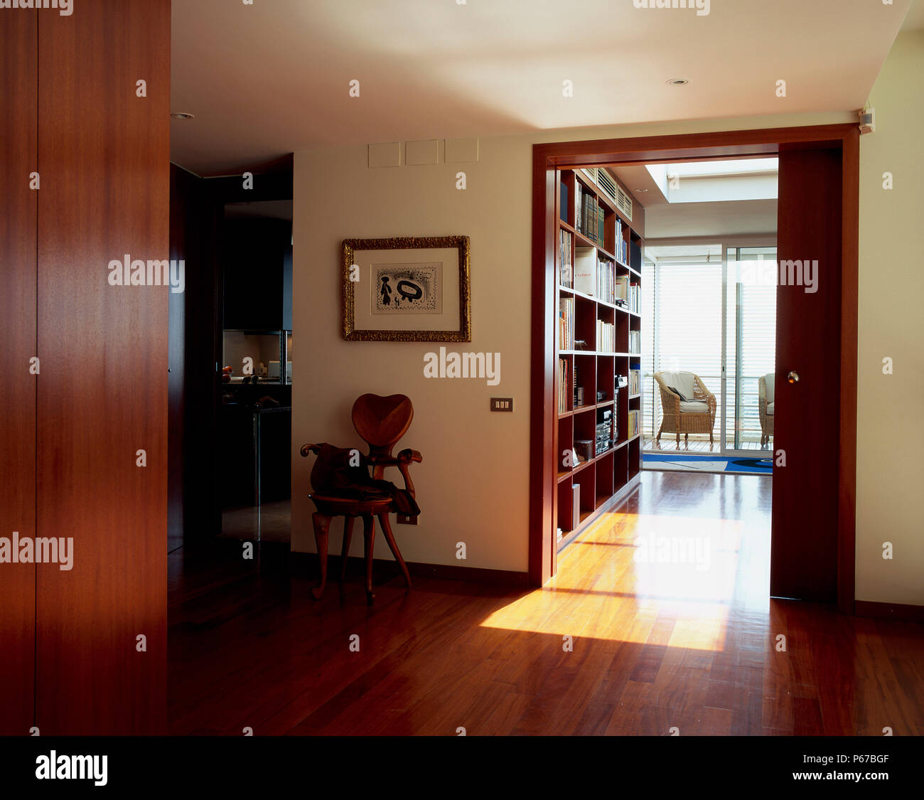 View of a passageway leading to library Stock Photo - Alamy