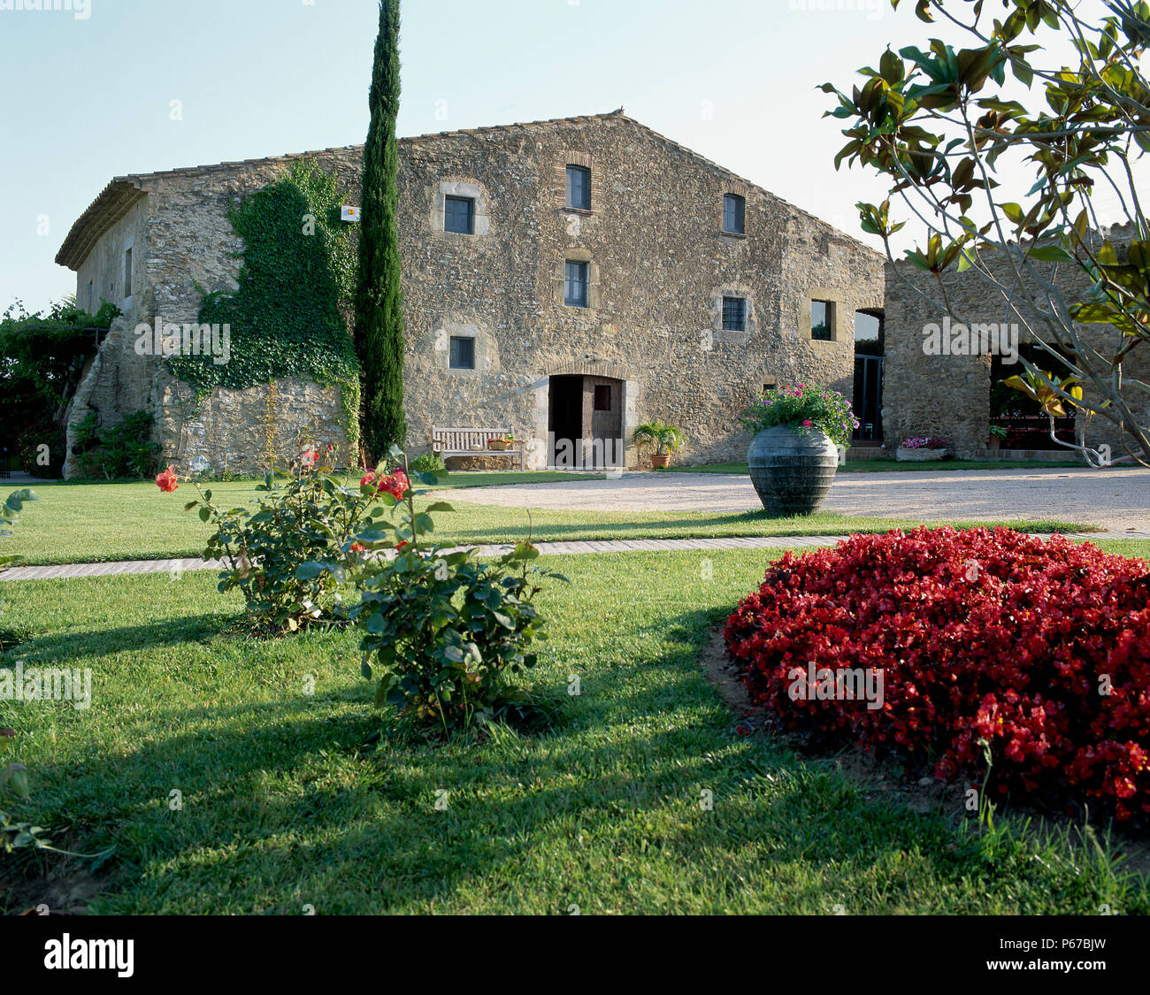 View of a rustic architectural building Stock Photo - Alamy