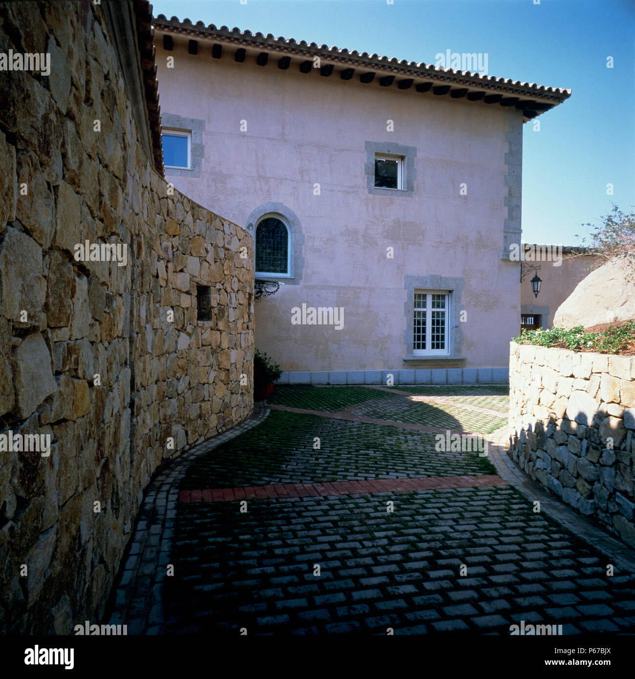 View of a rustic building Stock Photo - Alamy