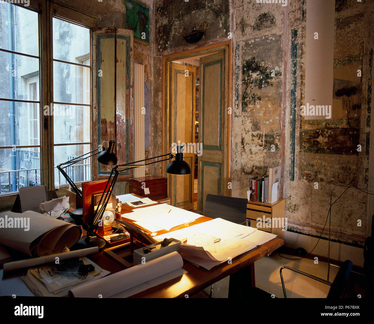 View of a study room Stock Photo - Alamy