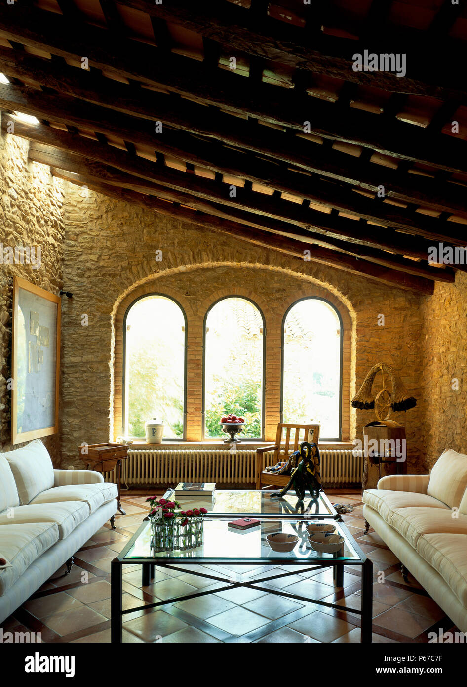 View of a well adorned living room Stock Photo - Alamy