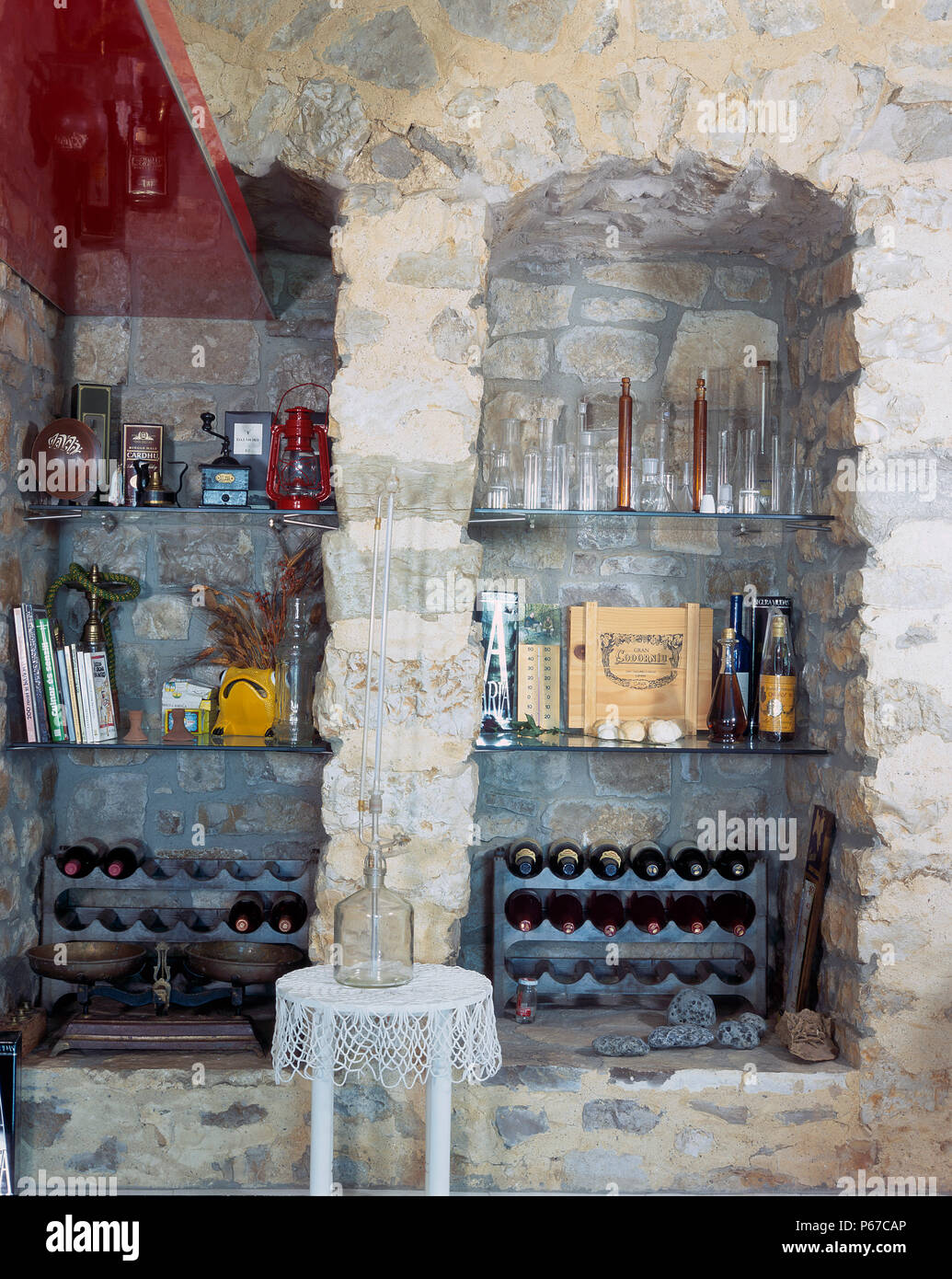 View of a wine cellar Stock Photo - Alamy