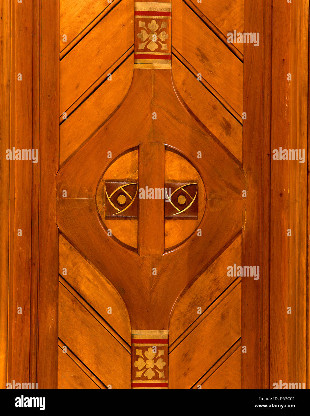 View of a wooden door Stock Photo - Alamy
