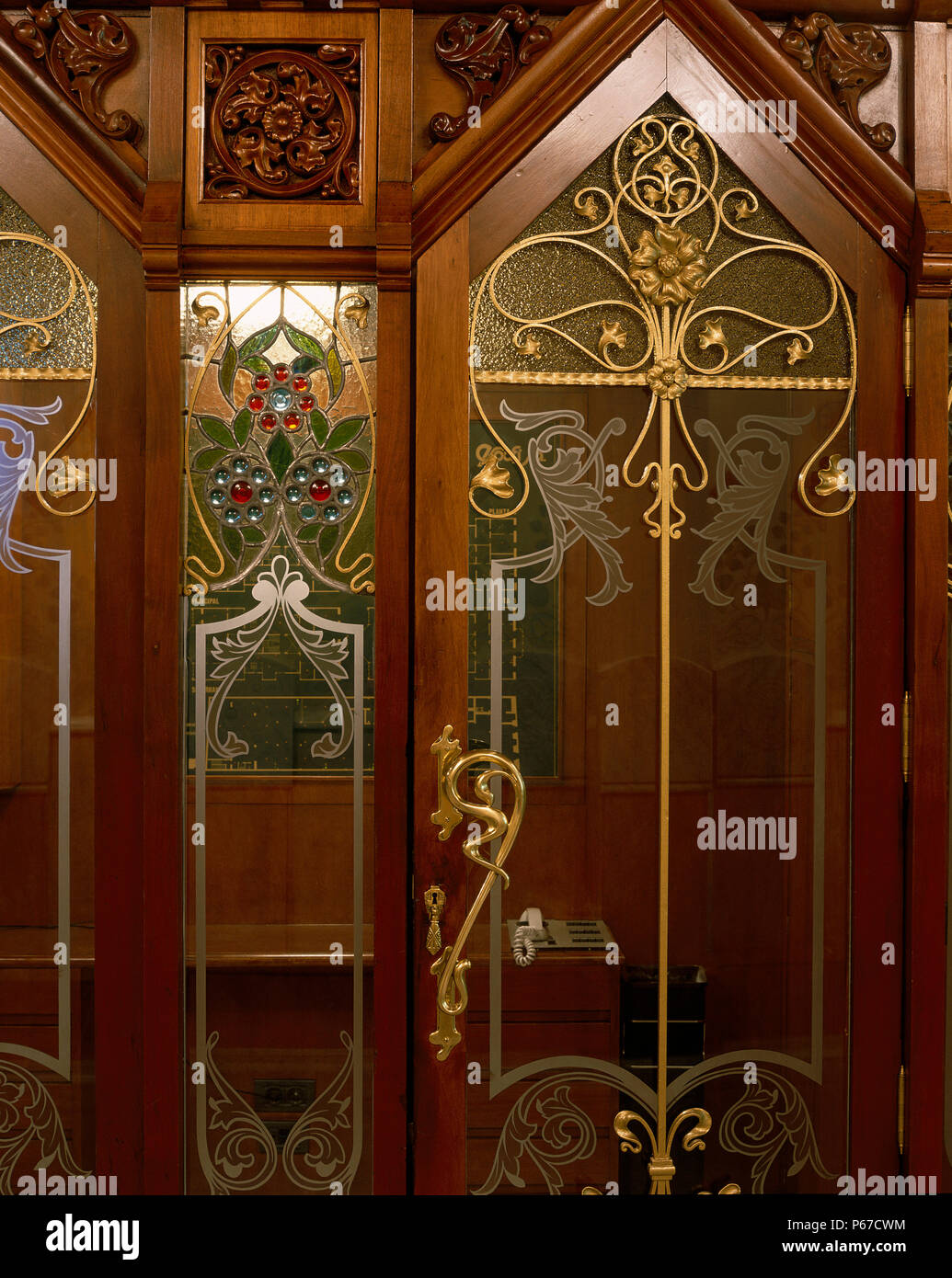 View of an opulent door Stock Photo - Alamy
