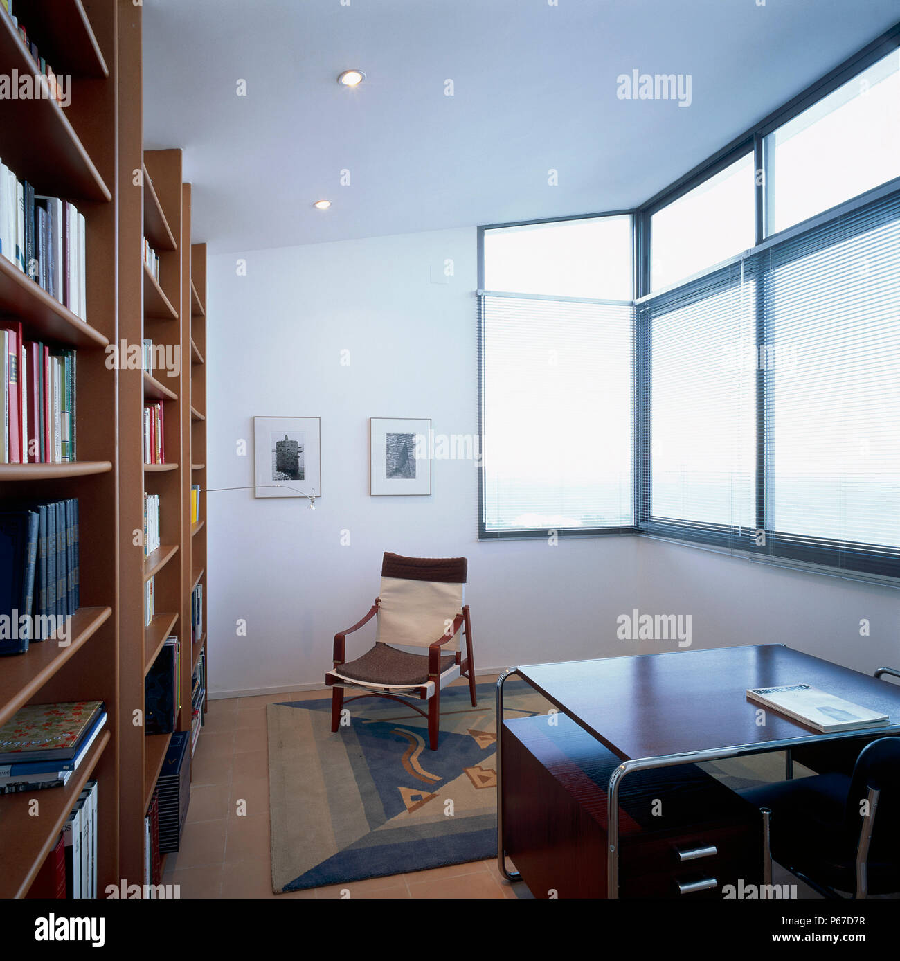 View of study table in a room Stock Photo - Alamy