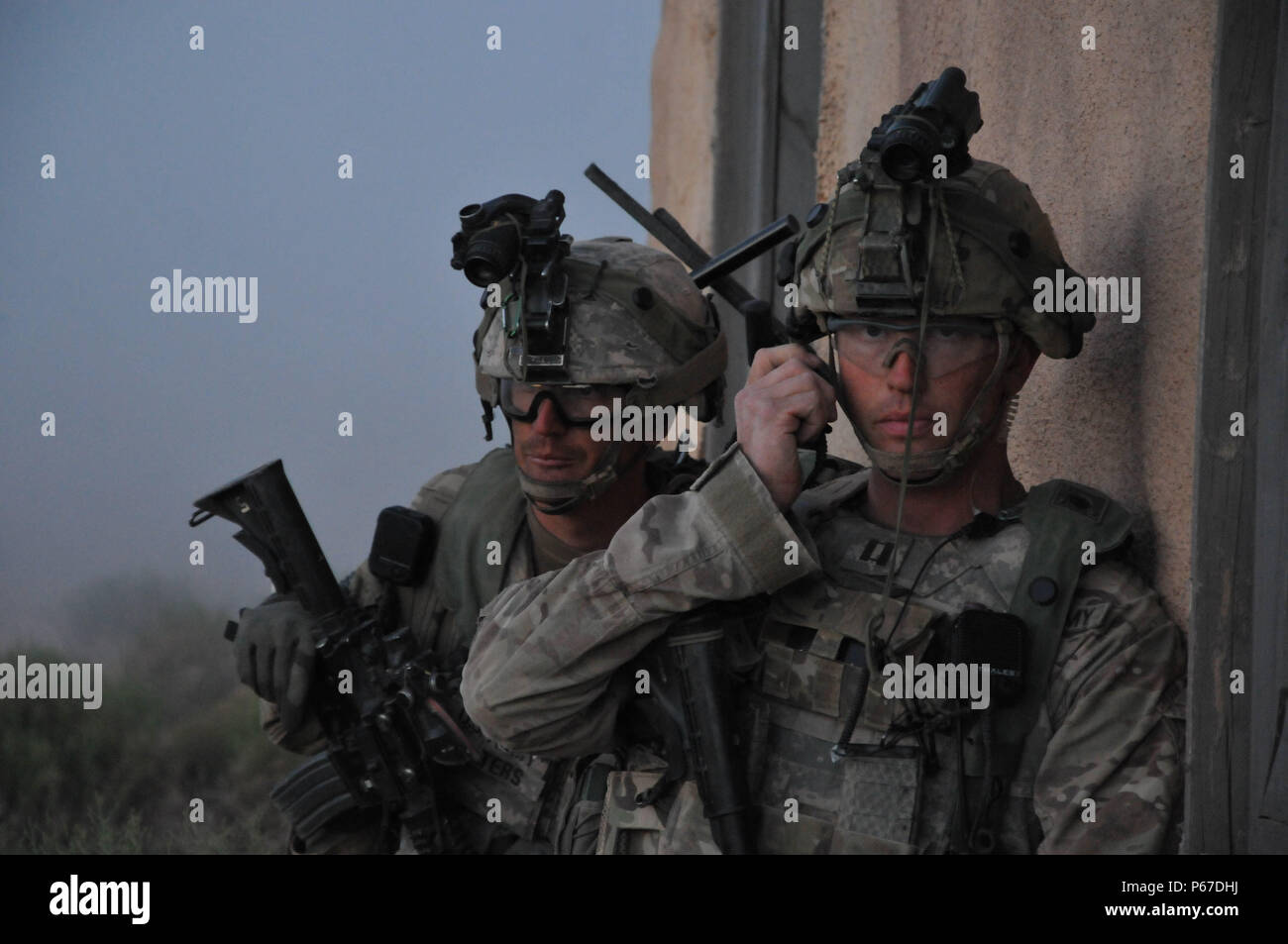 Capt. Brian Kent, commander, A. Co., 1st Battalion, 6th Infantry ...