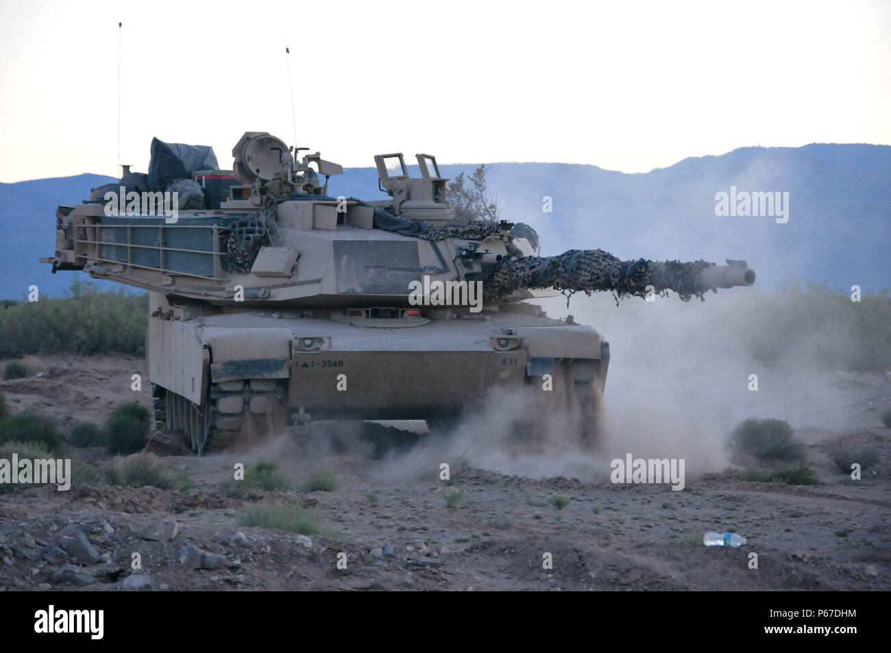 An Abrams tank with 1st Battalion, 35th Armored Regiment, 2nd Armored ...