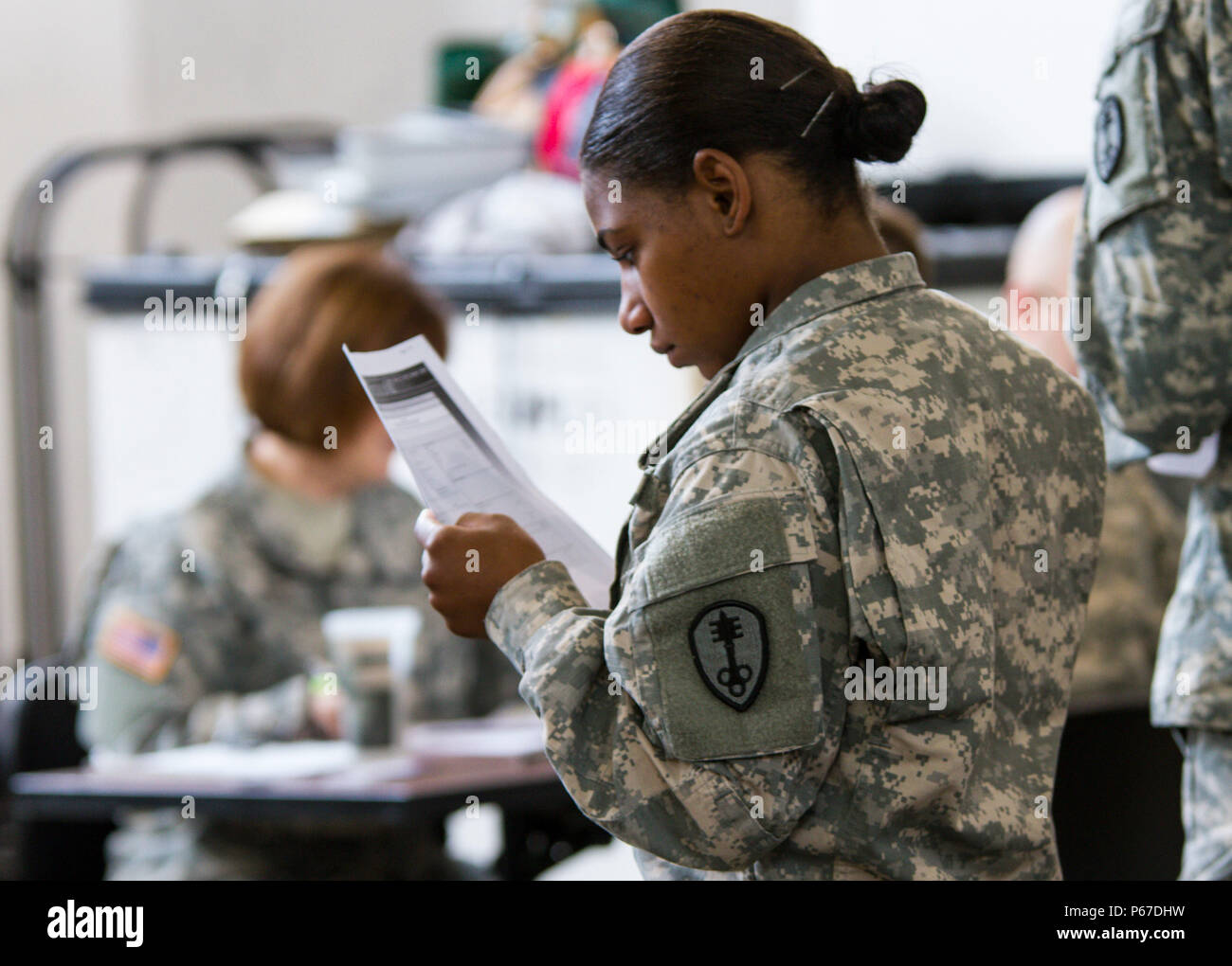 Pvt. Sapphira Jones, a U.S. Army Reserve wheeled vehicle mechanic from ...