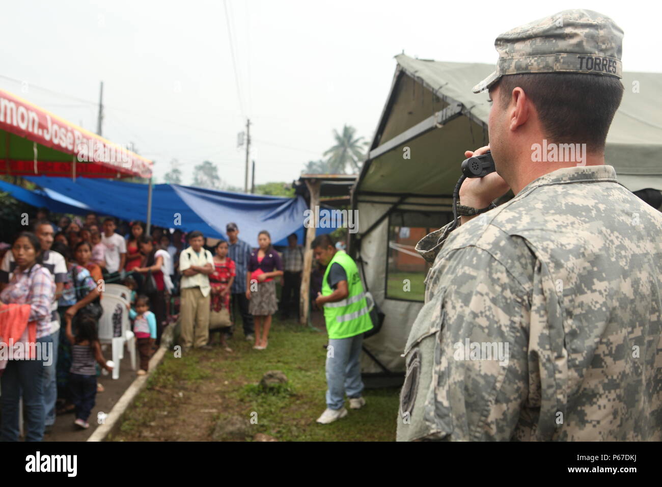 U.S. Army Capt. Hector Torres, 413th Civil Affairs Battalion, Lubblock ...
