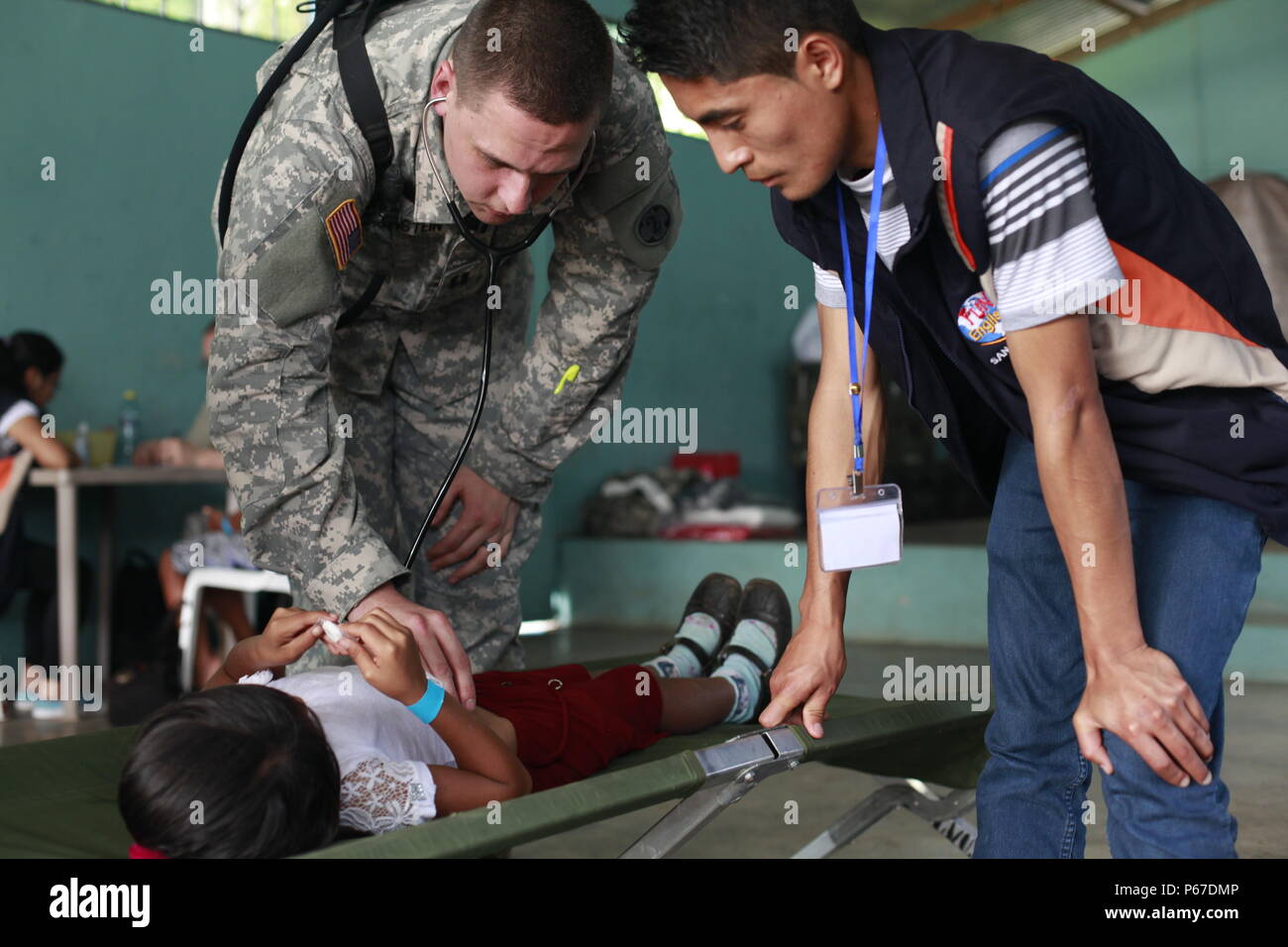 U.S. Army Capt. Greg Hochstein, with the 396th Combat Support Hospital ...