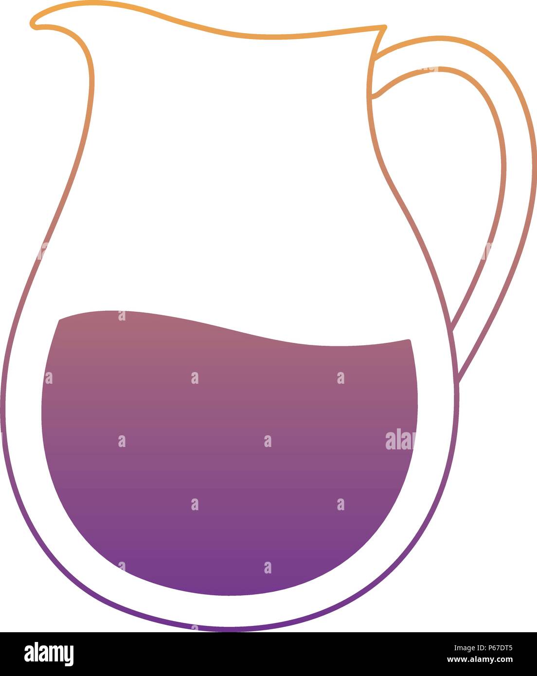 lemonade pitcher icon over white background, vector illustration Stock ...