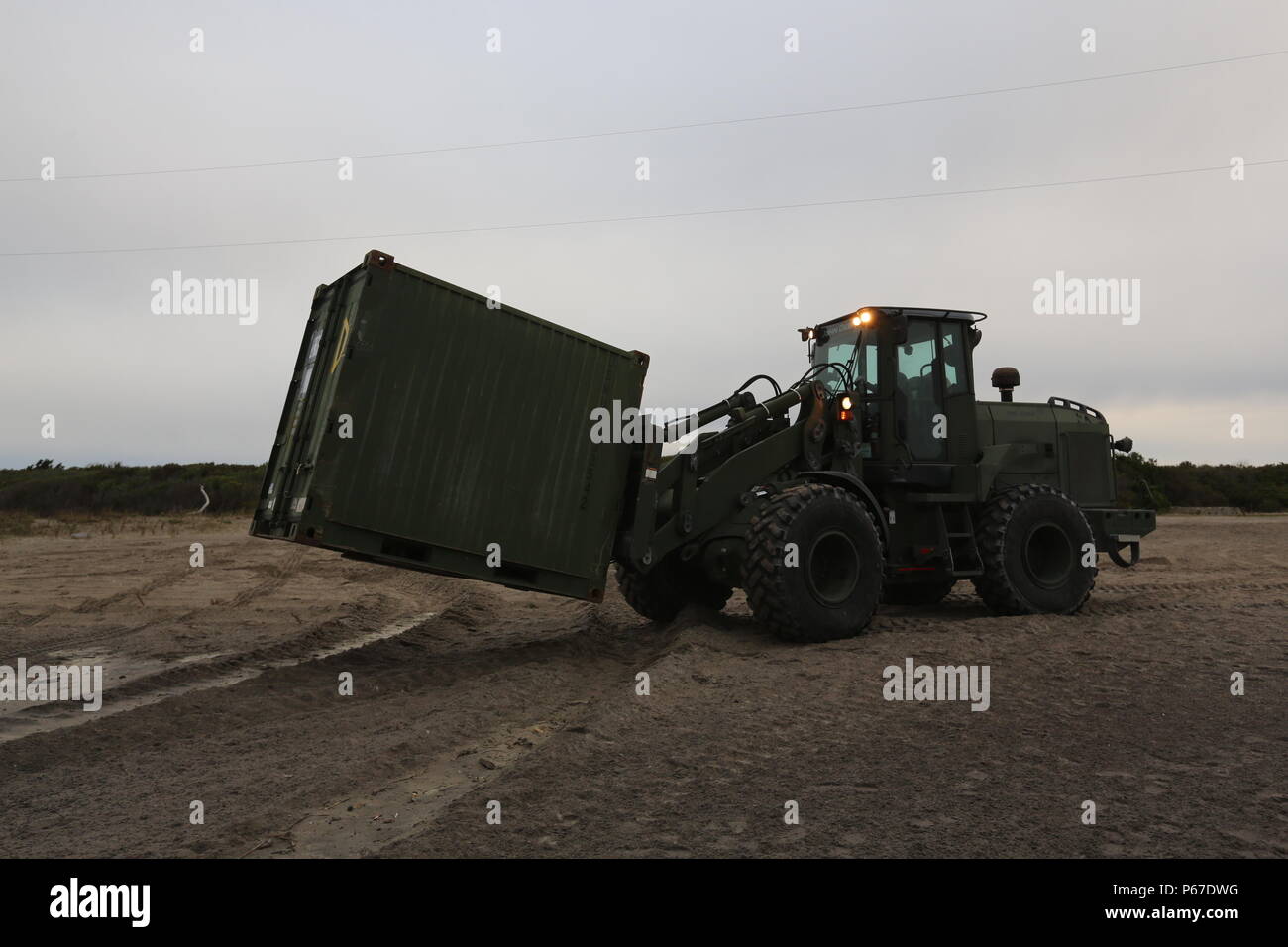 A U.S. Marine Corps TRAM with 22nd Marine Expeditionary Unit (MEU ...