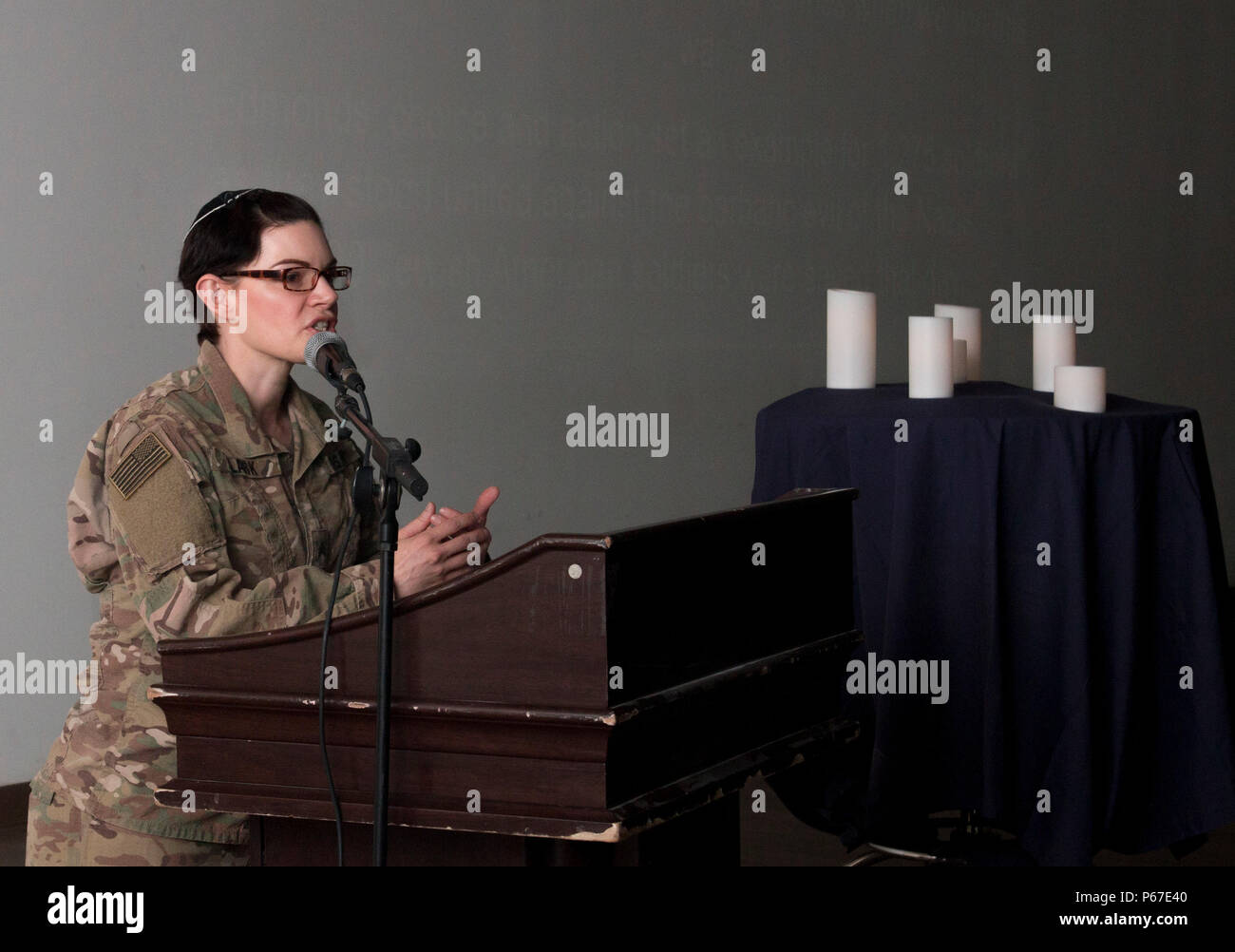 California Army National Guard Sgt. Stephanie Clark, the partnership noncommissioned officer for ...