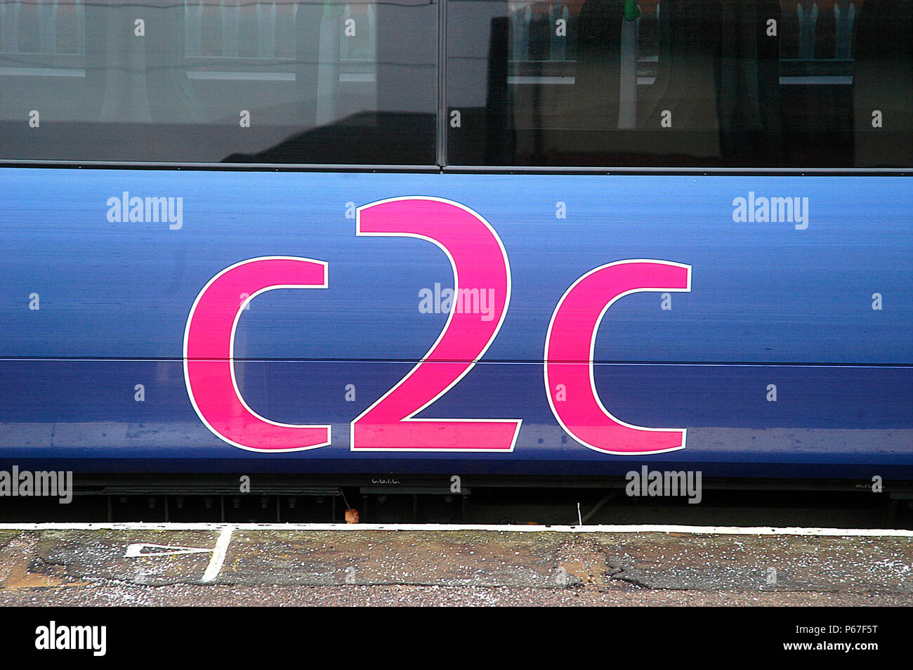 c2c logo on the side of a Class 357 Electrostar. 2003 Stock Photo - Alamy