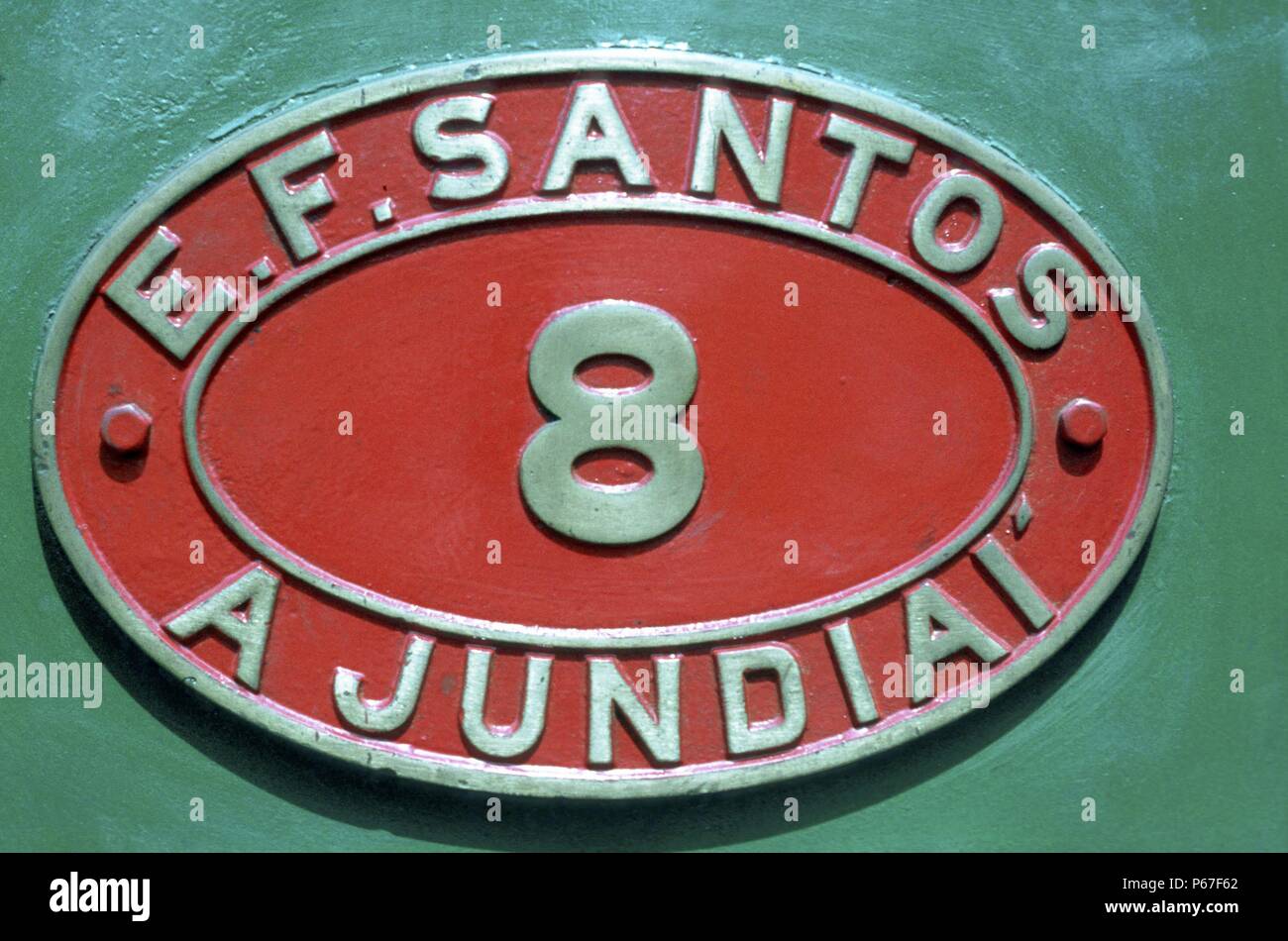 Steam locomotive number plate hi-res stock photography and images - Alamy