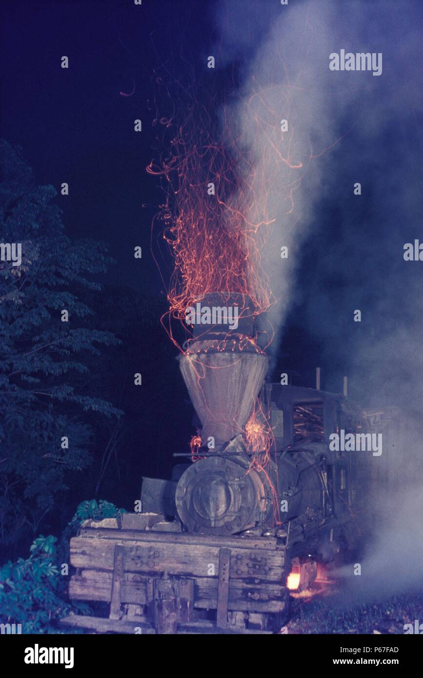 Colouring the night sky with fire. Wood burning Shay No. 10 of the ...