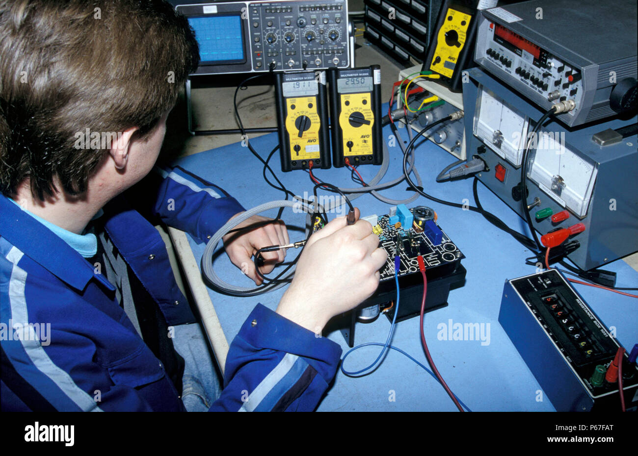 Component testing at York Signalling & Telecommunications Centre. C ...
