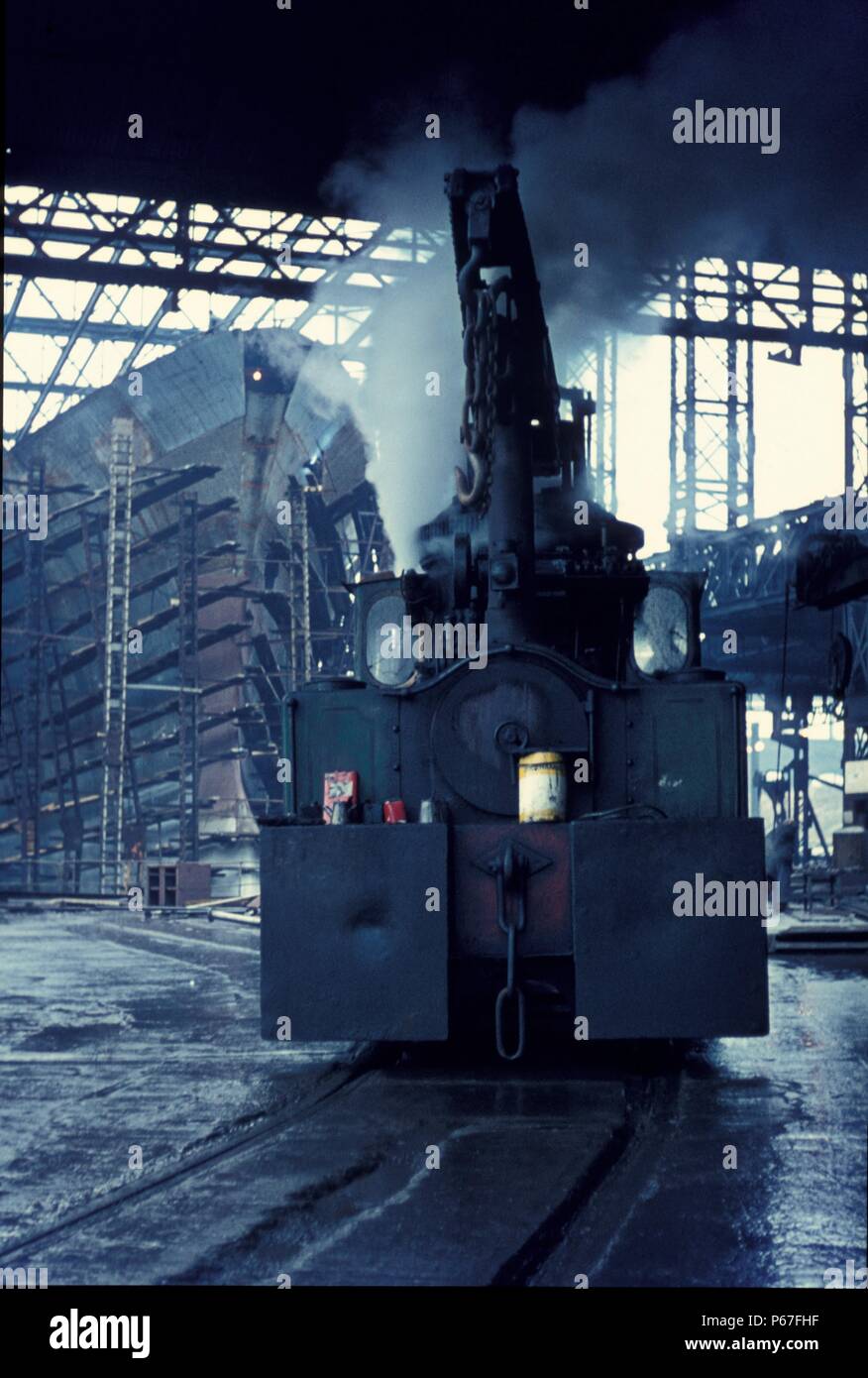 Doxford shipyard on the River Wear operated a fleet of 0-4-0 Crane ...