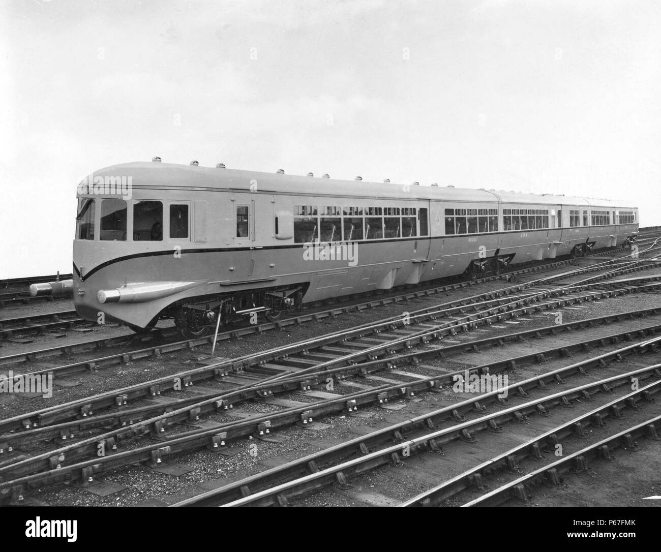 Early DMU and the forerunner of many modern trains. Run by LMS. 1938 ...