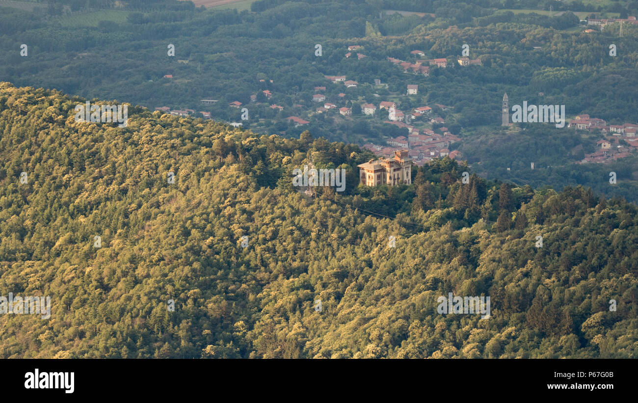 Castello di Croce Serra Andrate Piemonte Italy The Castle over the ...